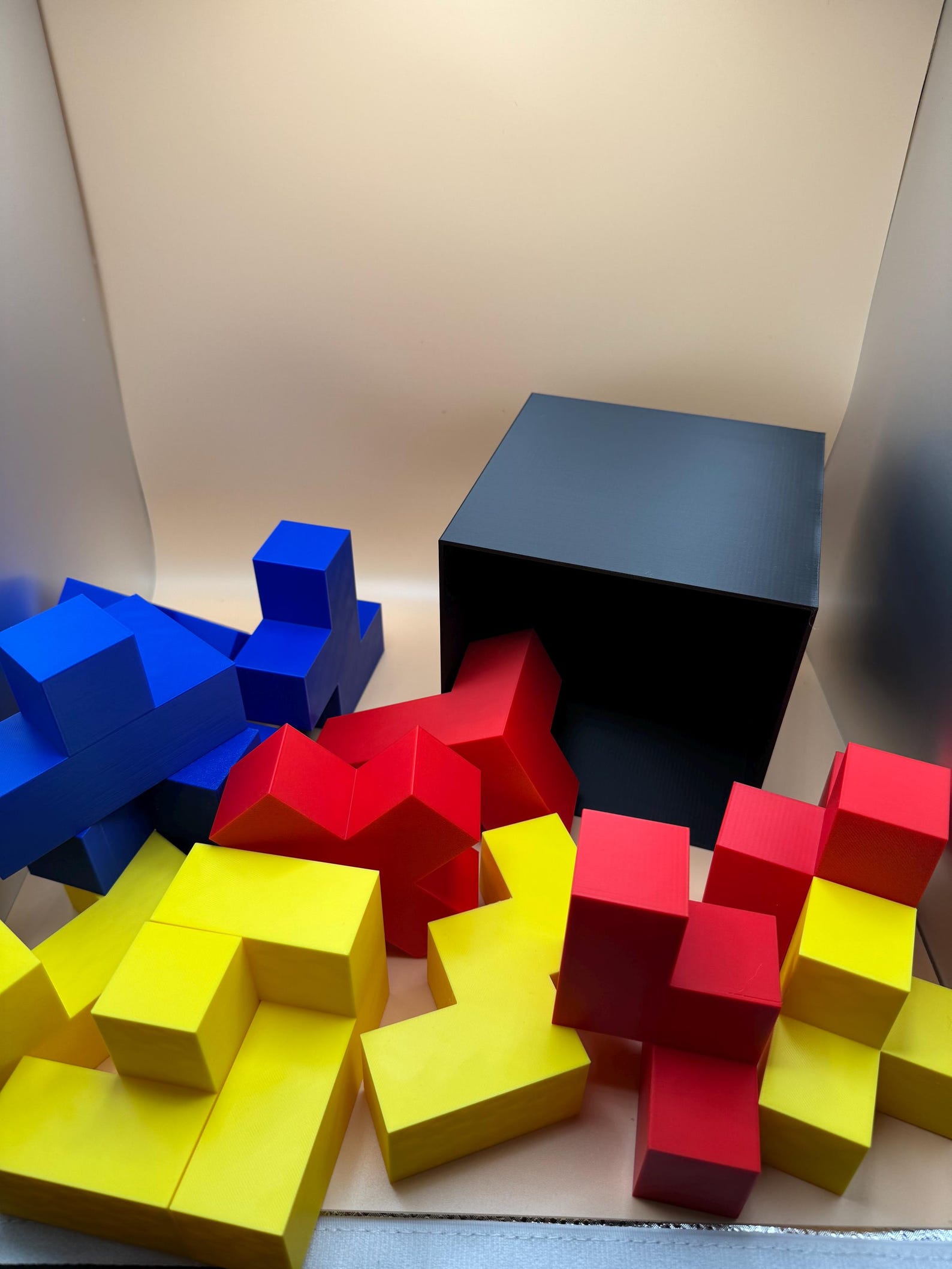 Bedlam Cube Puzzle - 12 Pentacubes in 3 Sizes: Perfect for Teachers ...