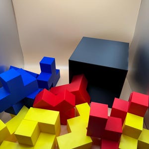Bedlam Cube Puzzle - 12 Pentacubes in 3 Sizes: Perfect for Teachers ...