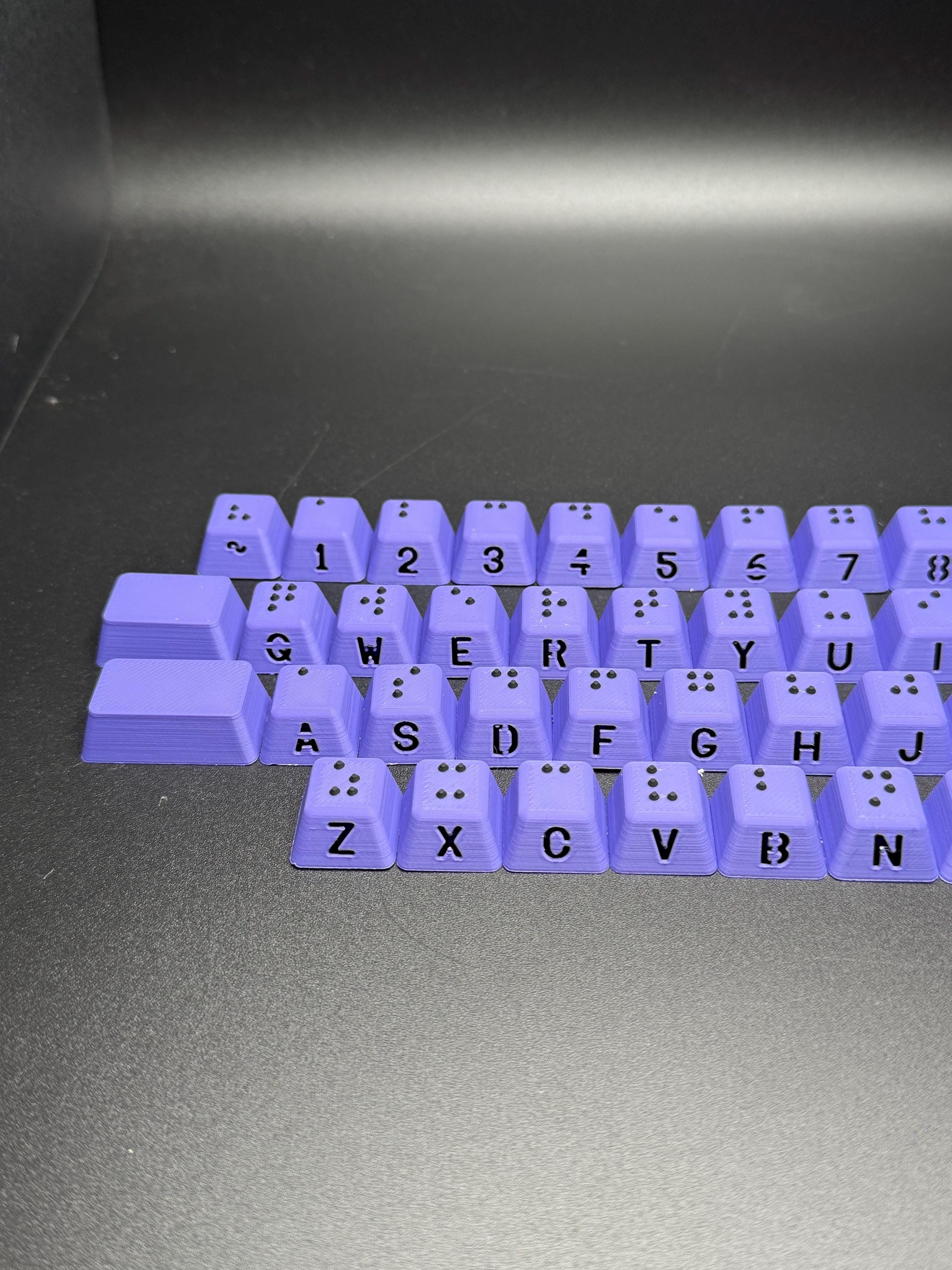 Braille Keyboard Key Cap Set Cherry MX - Artisan Handmade Accessibility ...