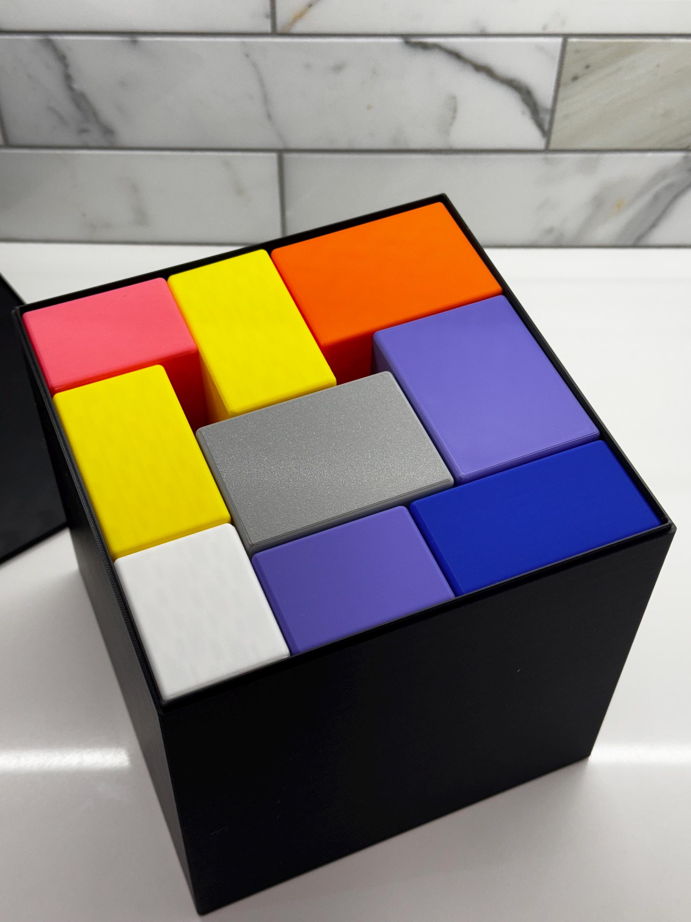 Hoffman's Packing Puzzle - Unique Brain Teaser, 27 Cuboids Challenge ...