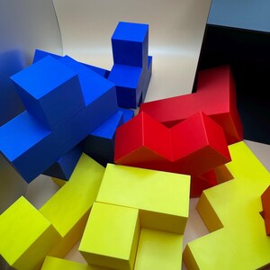Bedlam Cube Puzzle - 12 Pentacubes in 3 Sizes: Perfect for Teachers ...