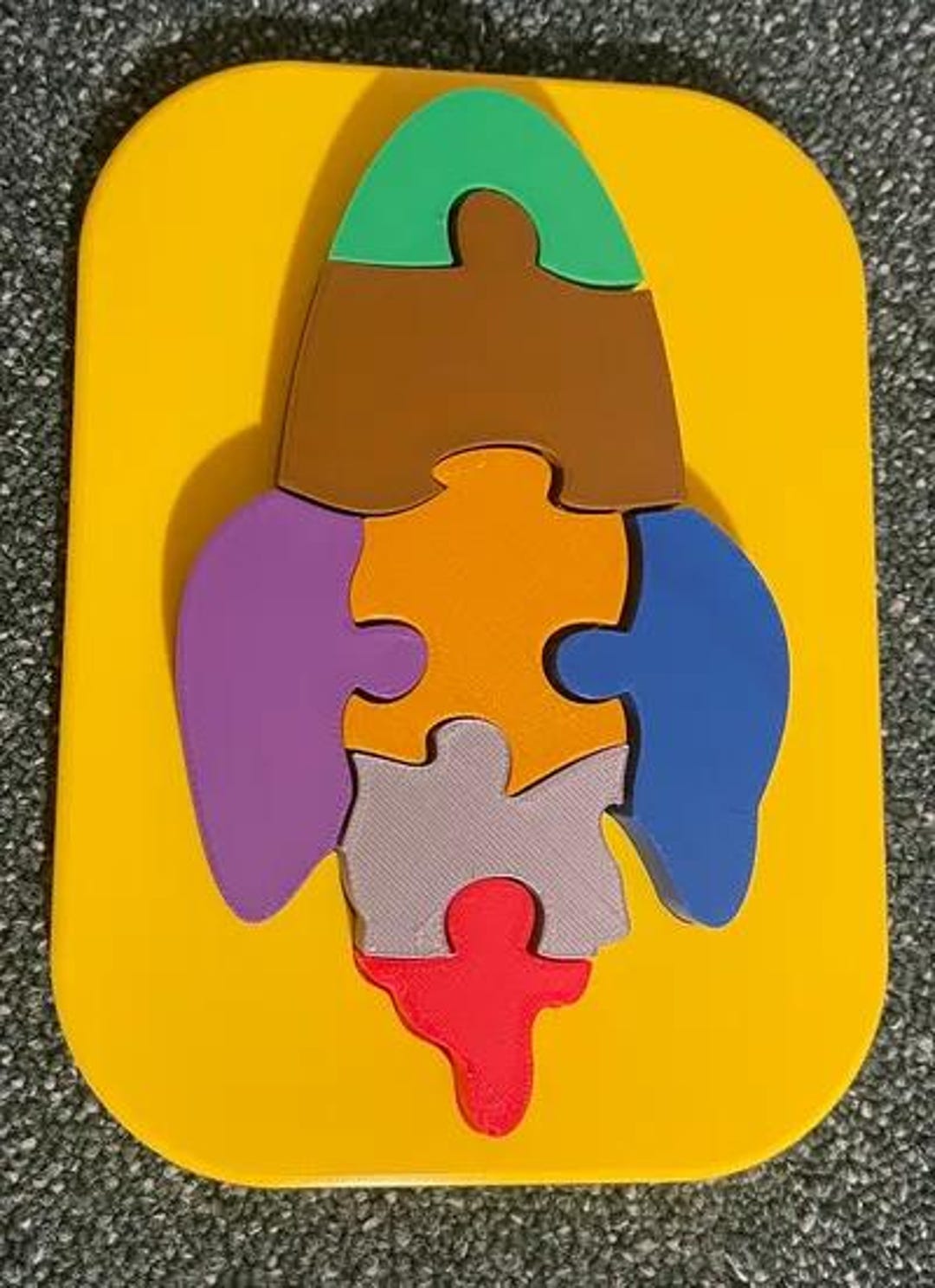 Rocket Shape Puzzle for Kids - Motor Skills Development and Shape ...