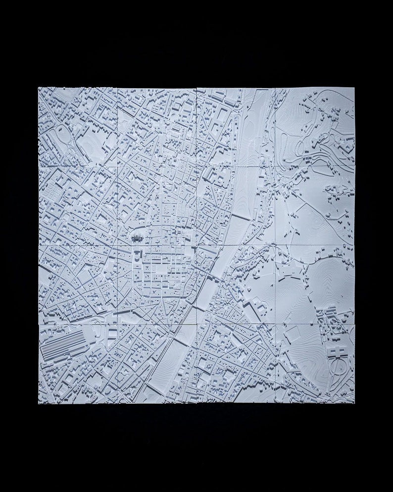 3D City Map Florence Modular Map Art - Etsy