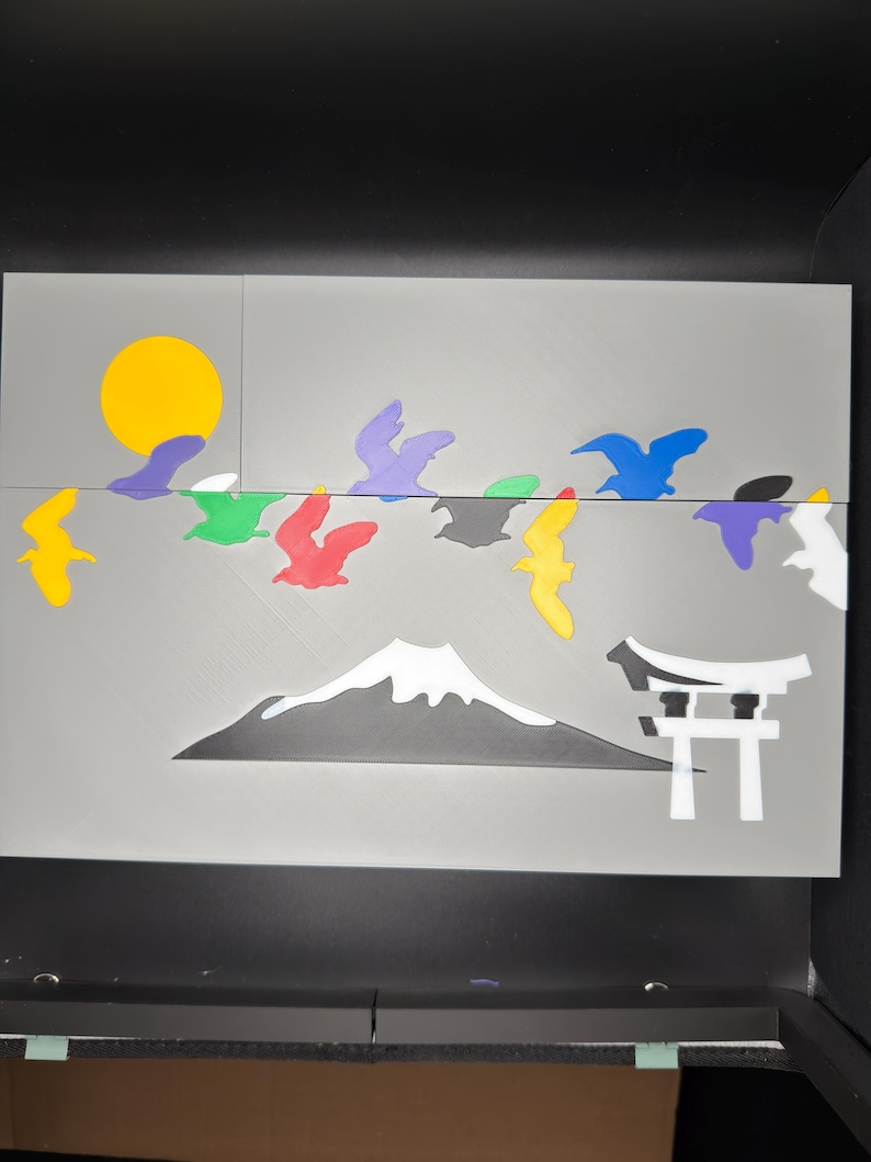 Vanishing Japanese Birds Puzzle | Optical Illusion Dissection Puzzle ...