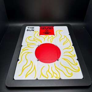 The Sun Sliding Puzzle - Large 3D Printed Puzzle, Interactive Sliding ...