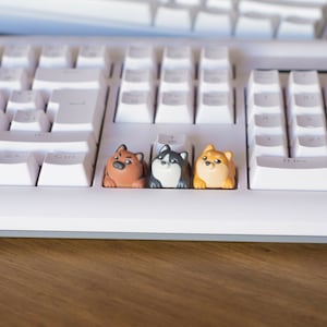 Shiba Inu Dog Keycaps Set - Cherry MX Compatible - Unique Keyboard ...