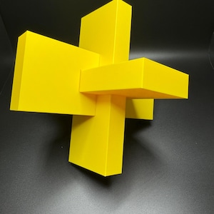 Interlocking Puzzle 3 Piece - Large Size - 3D Printed Quality Gift for ...