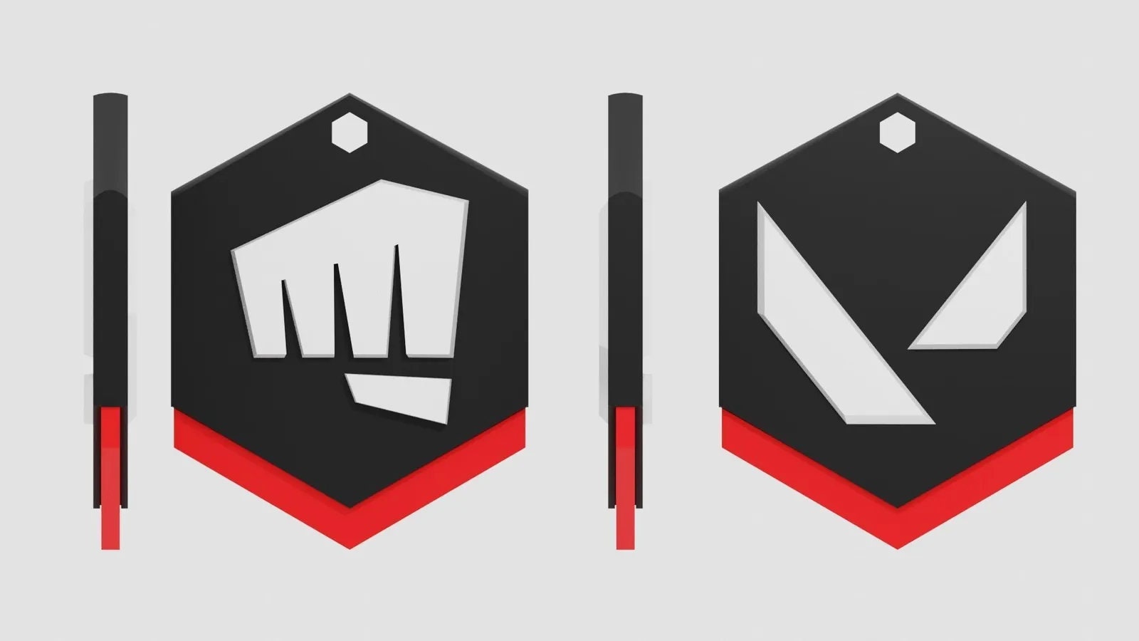 Valorant Riot Gun Buddy Keychain - Fist Bump Gun Buddy - Riot Gun Buddy ...