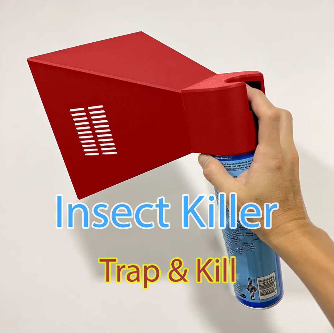 3D Printed Insect Trapper and Killer for Spray Can, Easy Attachment, No ...
