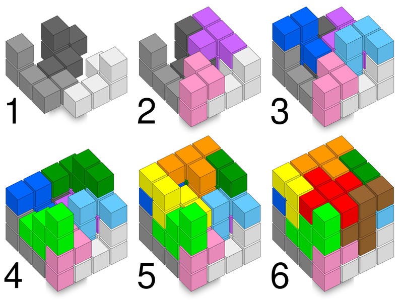 Bedlam Cube Puzzle - 12 Pentacubes in 3 Sizes: Perfect for Teachers ...