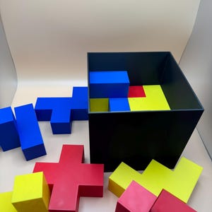 Bedlam Cube Puzzle - 12 Pentacubes in 3 Sizes: Perfect for Teachers ...