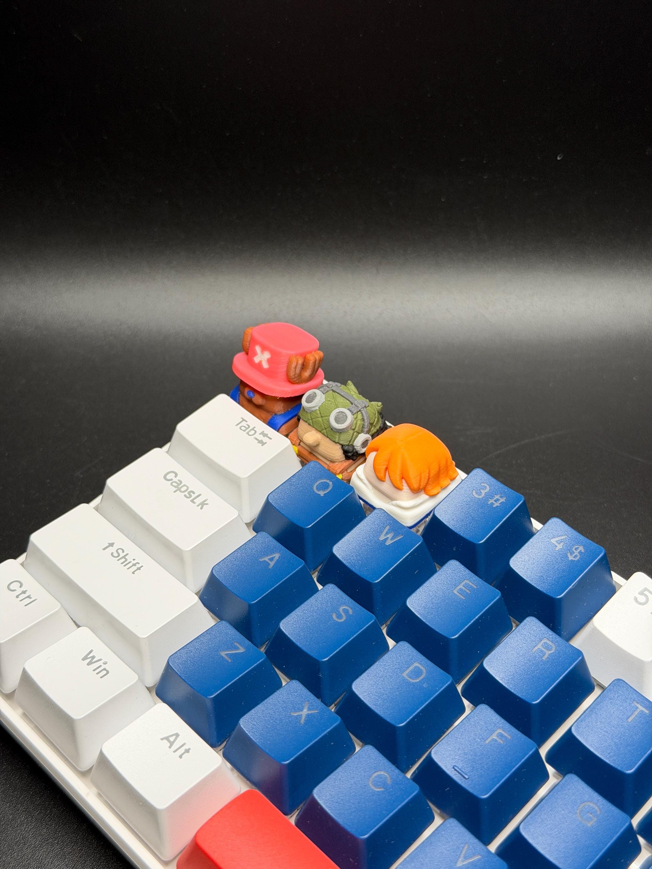Handmade Inspired by Anime Keycaps - Usopp, Nami, Chopper for Cherry MX ...