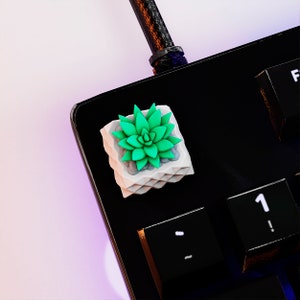 Succulent Plant Artisan Keycaps Set - Cherry MX Compatible - Unique ...