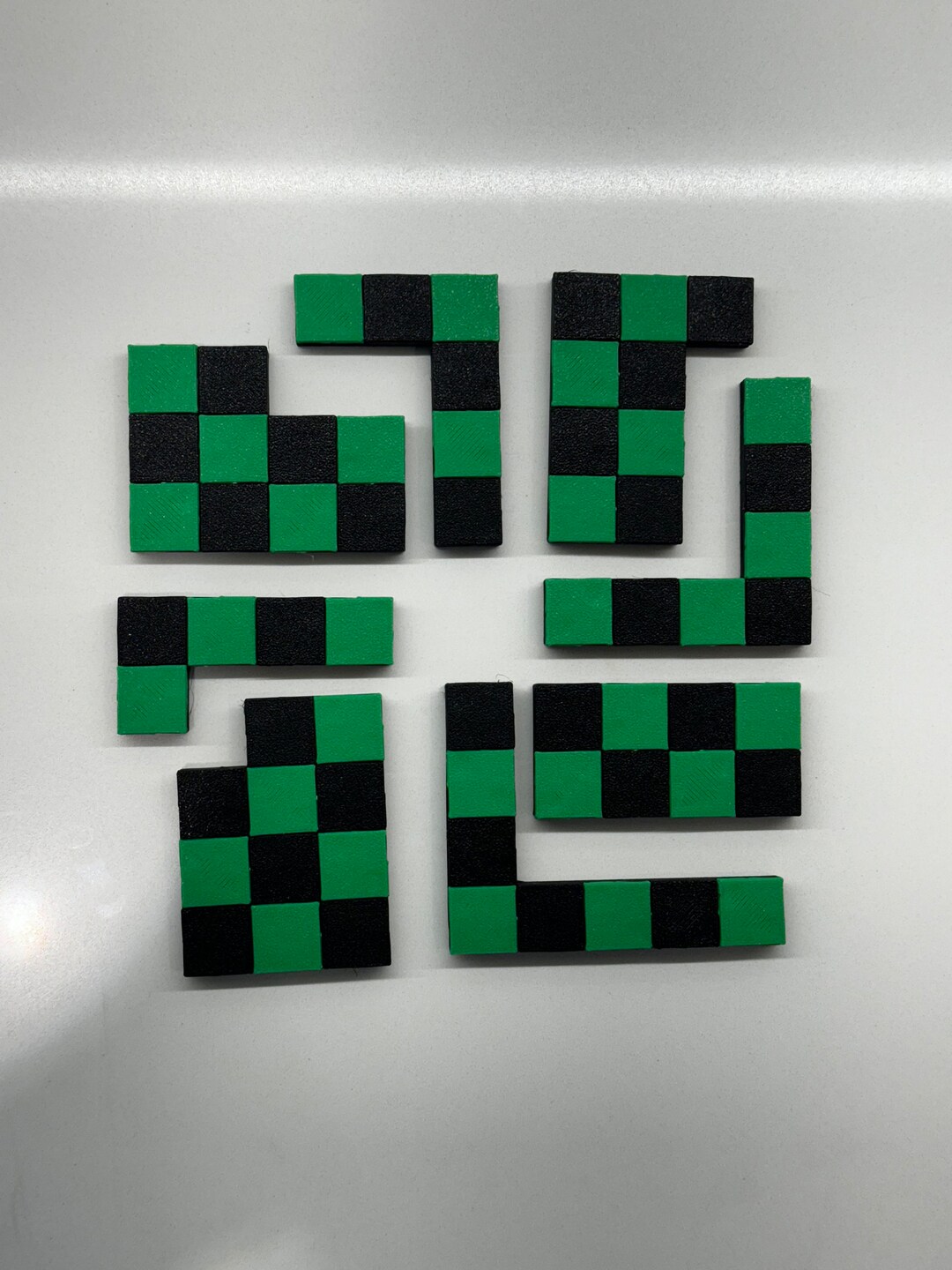 Checkerboard Dissection Puzzle - Battle Royale by Sam Loyd, Modern ...