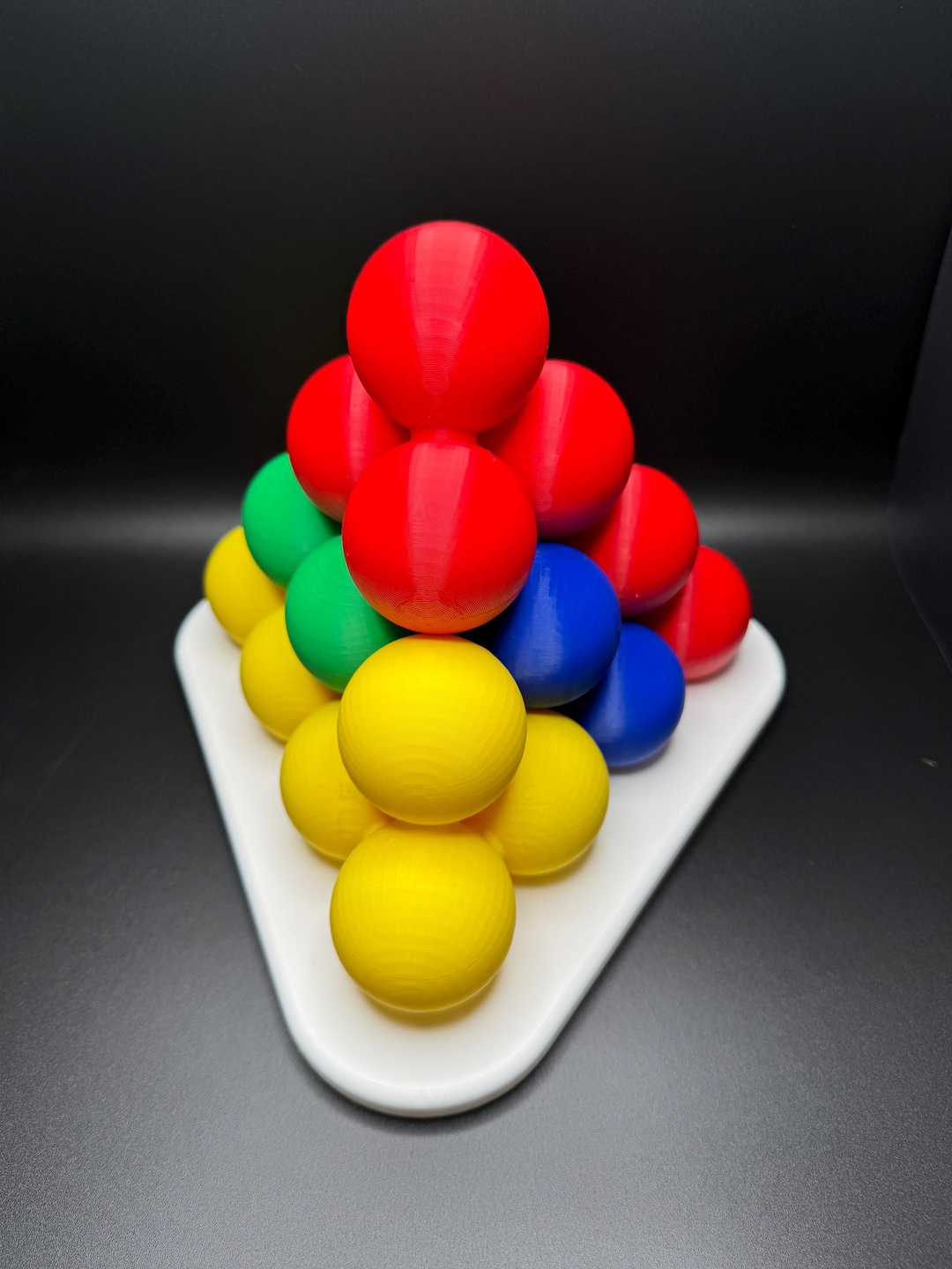 Tetraeder Puzzle - Fun 3D Mind Game, Stack Spheres to Create Pyramid, High Quality Large Size ...
