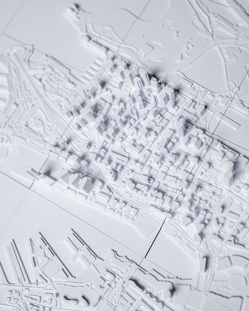 3D City Map Sydney Modular Map Art - Etsy