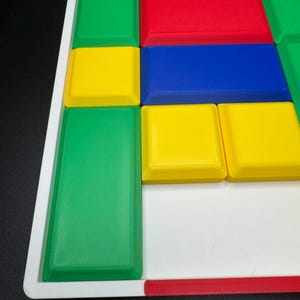 Klotski Sliding Puzzle - Large 3D Printed Puzzle, Interactive Sliding ...
