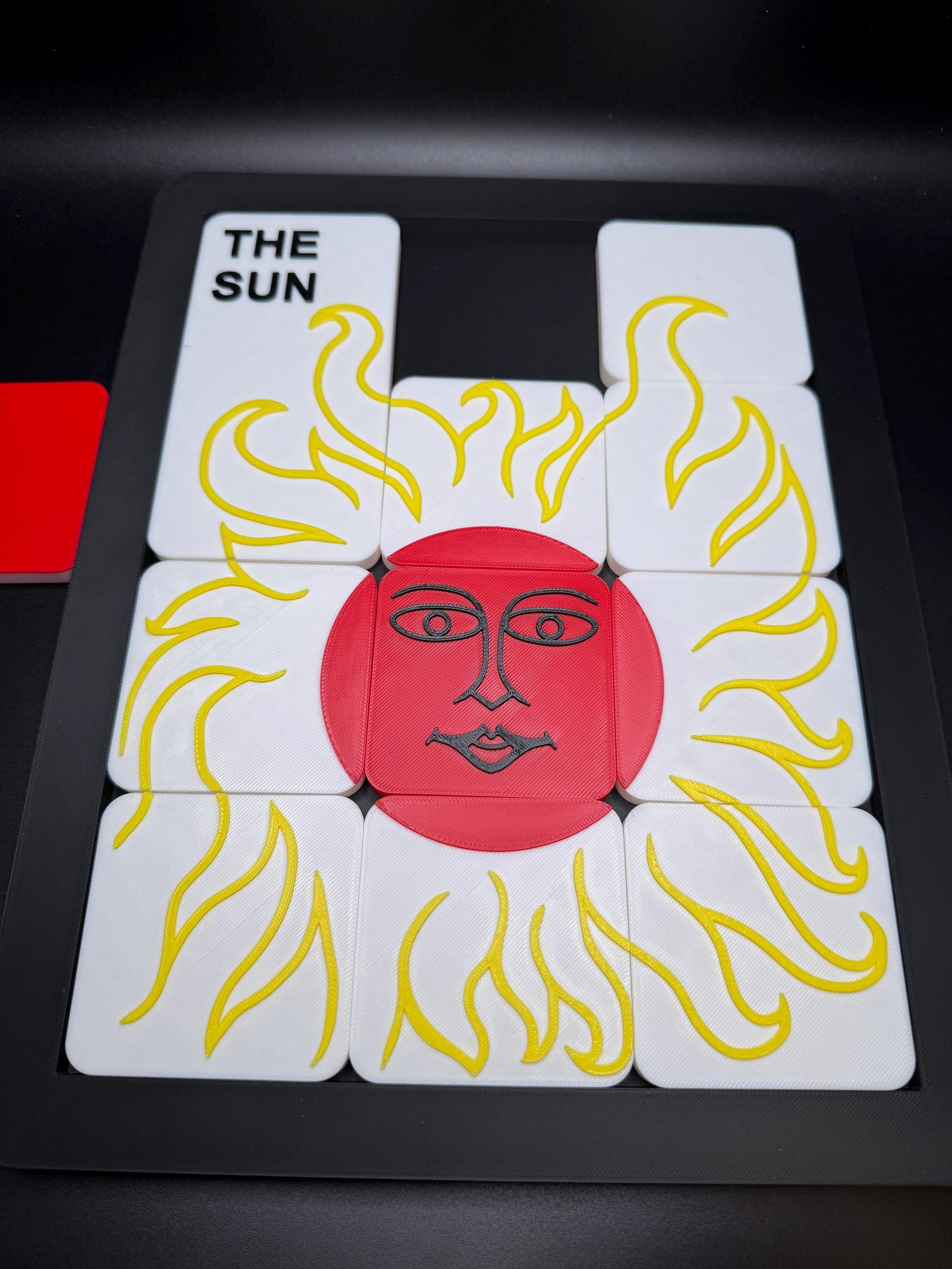 The Sun Sliding Puzzle - Large 3D Printed Puzzle, Interactive Sliding ...