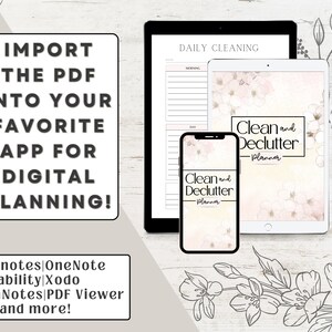 Printable Clean and Declutter Planner, Organization Tracker, Household ...