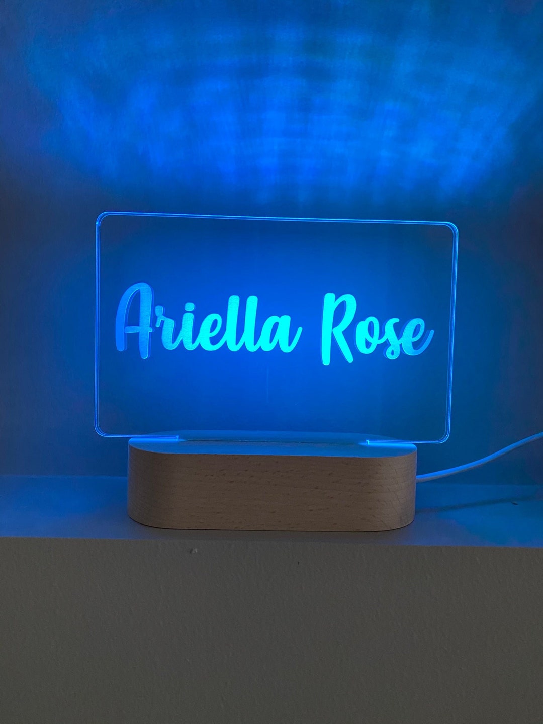 Personalized LED Name Light Custom Acrylic 3D Lamp Baby Night Light ...