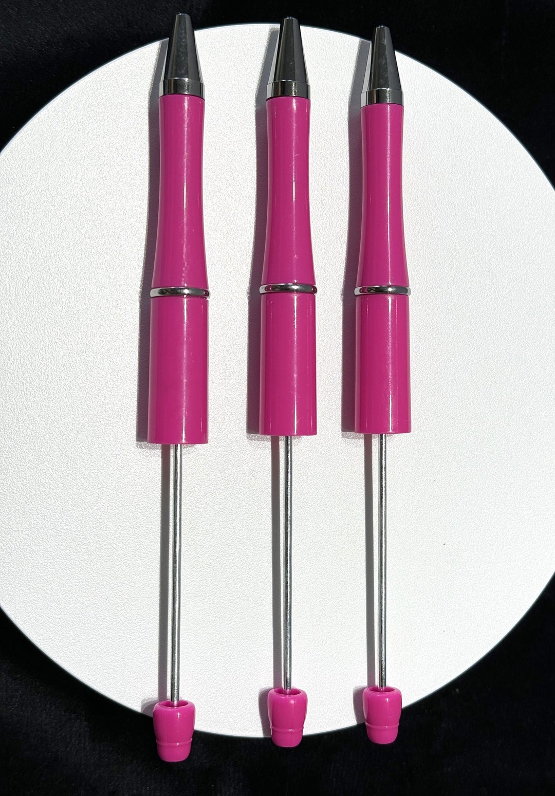 Barbie Pink - Beadable Pen Blank,refillable Pen,focal,gel Penbracelets ...