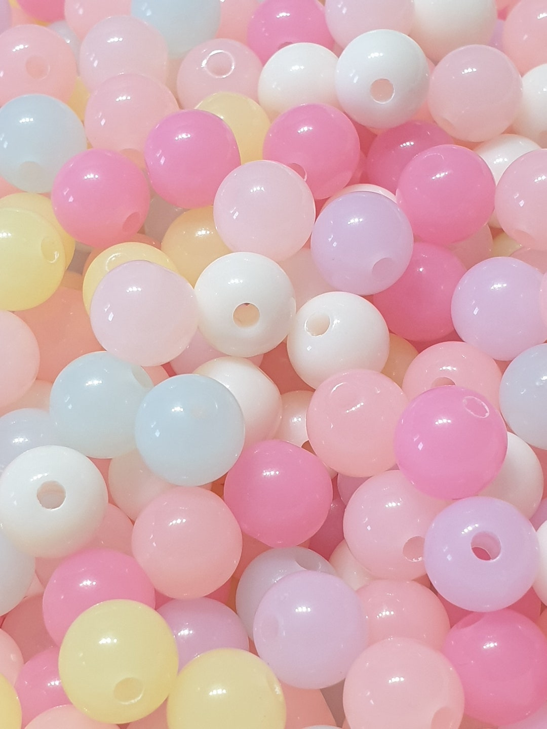 Pastel Color Beads Set - High Quality 8mm, 10mm, 12mm, 16mm - Ideal for ...