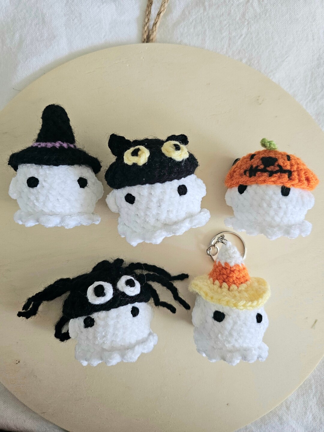 Ghosts With Hats Crochet Halloween | Perfect for Halloween Decoration ...