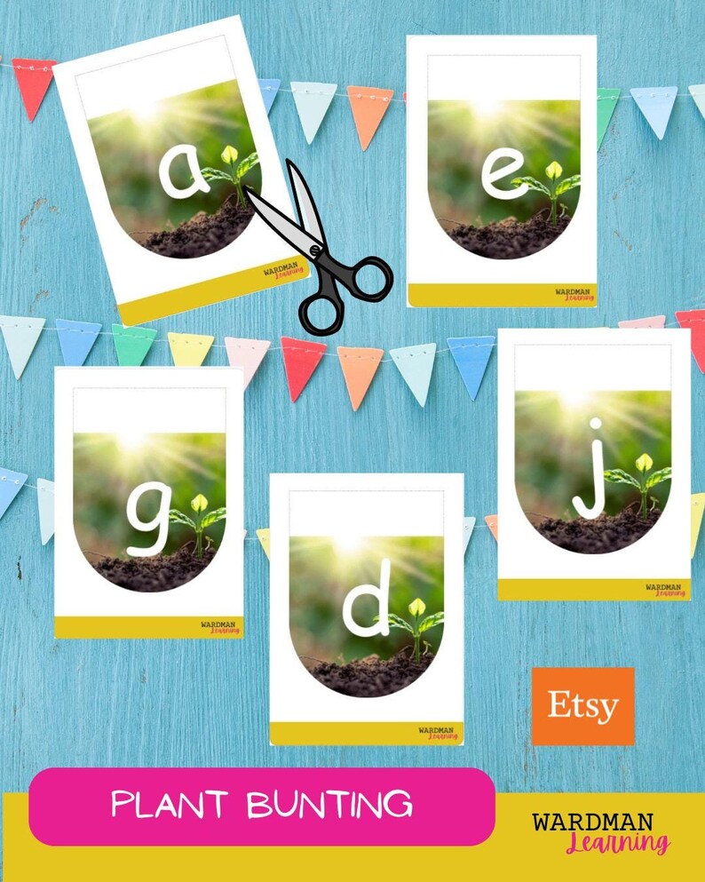 Primary Science Display Bunting Lettering Title Plants - Etsy