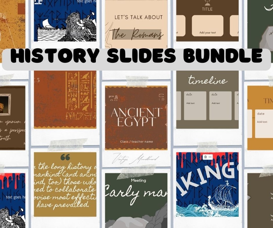 Primary History Powerpoint Design Bundle - Etsy