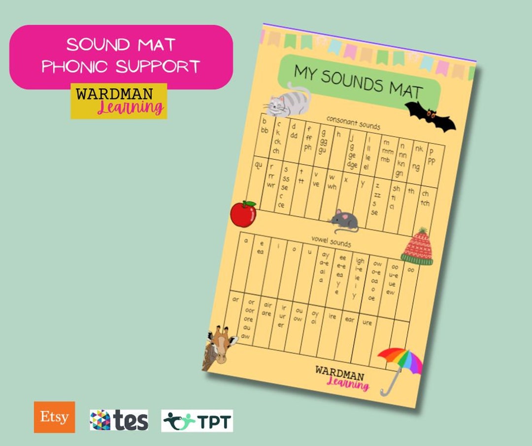 Primary Phonics Sound Mat Table Top Support Dyslexic and SEND Resources - Etsy