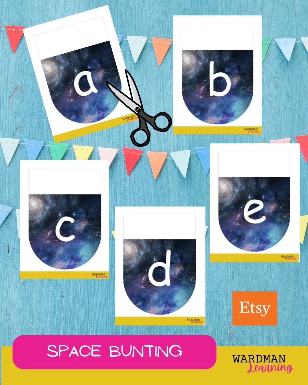 Primary Science Display Bunting Lettering Title Space - Etsy