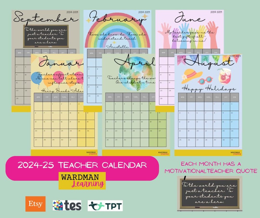 Teacher Diary With Inspirational Quotes Customise or Personalise Thank ...