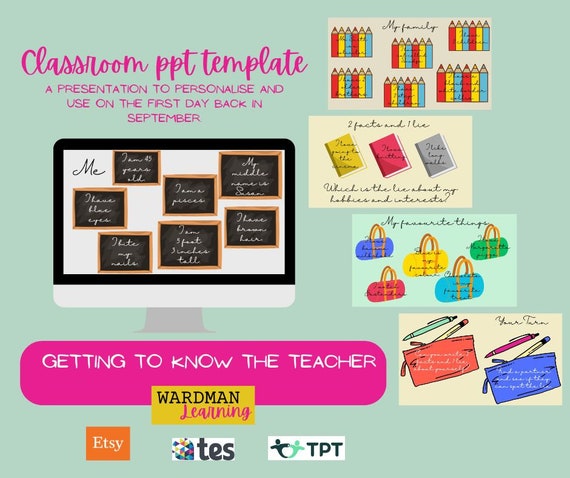 Teacher Introduction Powerpoint Template