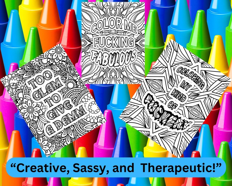 25 Hilarious Swear Words Coloring Pages Volume 2 Adult Swear Coloring ...