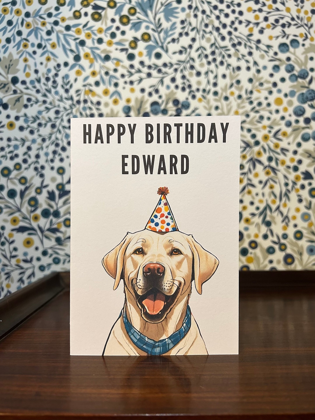 Labrador Birthday Cards Personalised Happy Birthdays Card Fox Red ...