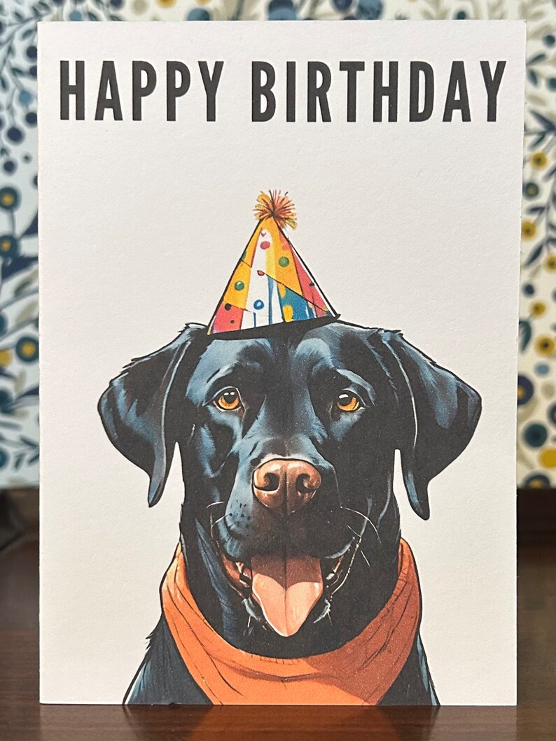Labrador Birthday Cards Personalised Happy Birthdays Card Fox Red ...