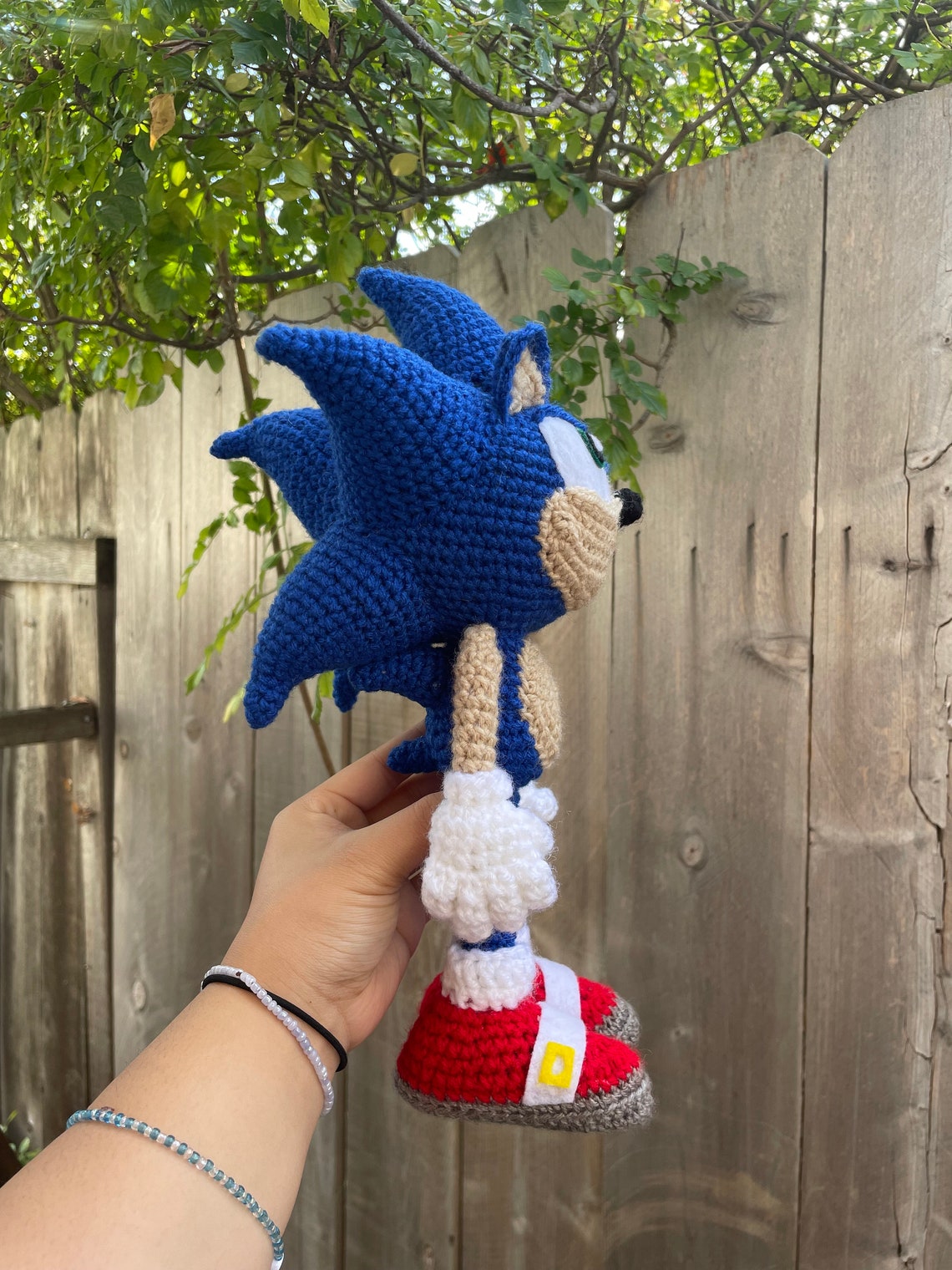 Crocheted Sonic the Hedgehog - Etsy