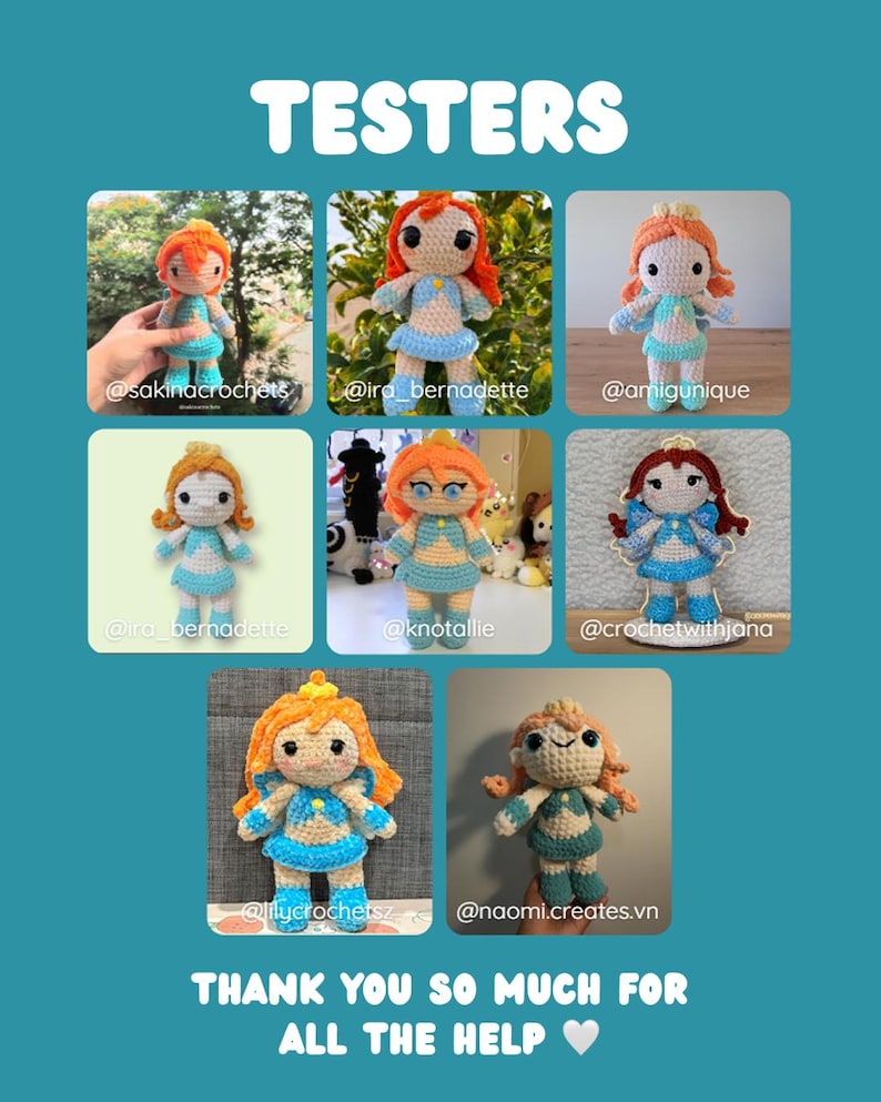 Bloom Inspired Crochet Pattern – Winx Fairy DIY Amigurumi, Digital ...