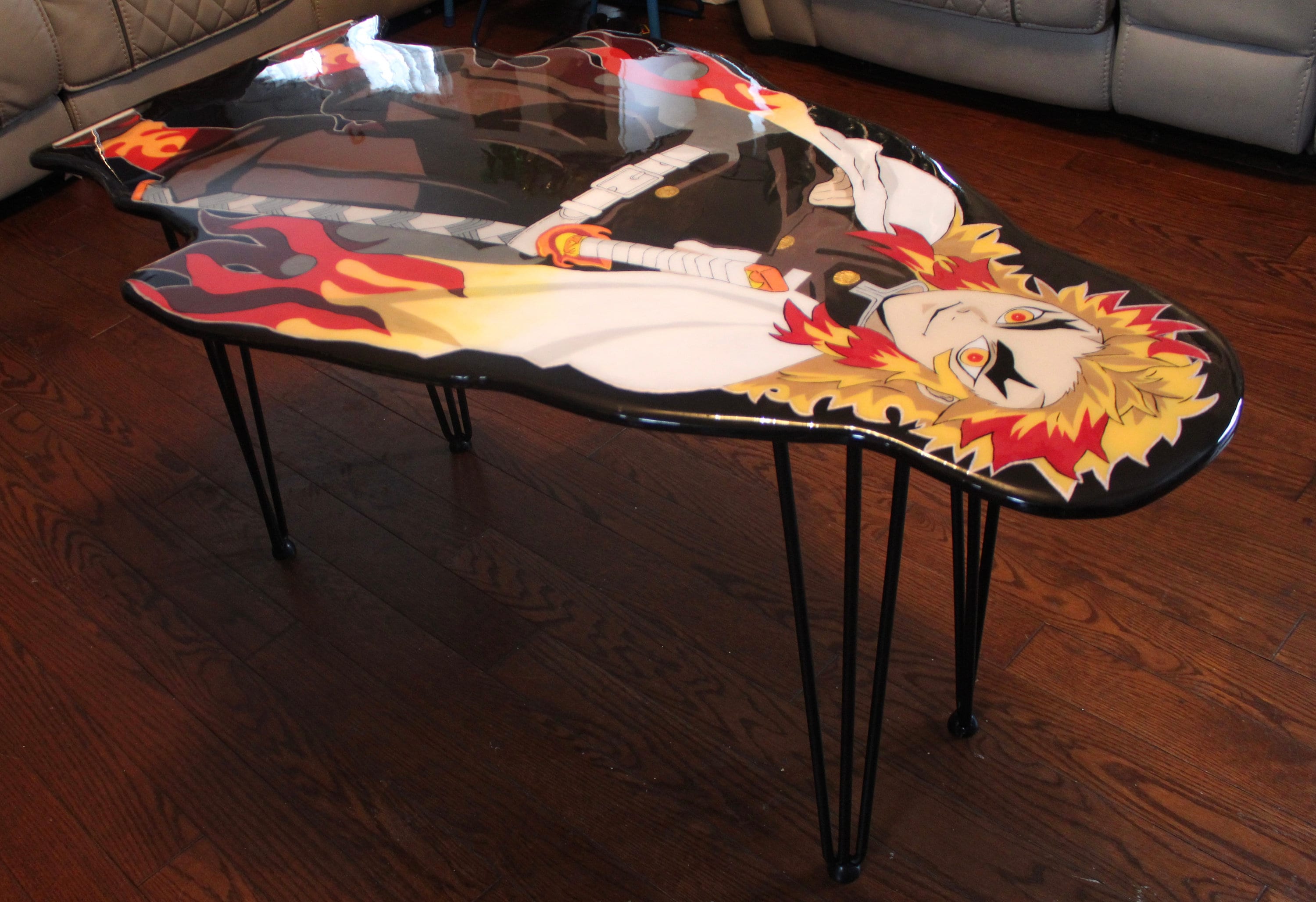 Handmade Anime Table - Rengoku - Etsy