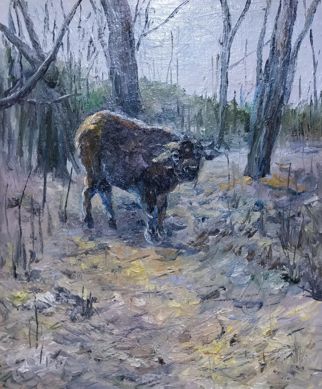 The Village Ox/ Oil on Canvas / 50×60cm / 2019 - Etsy