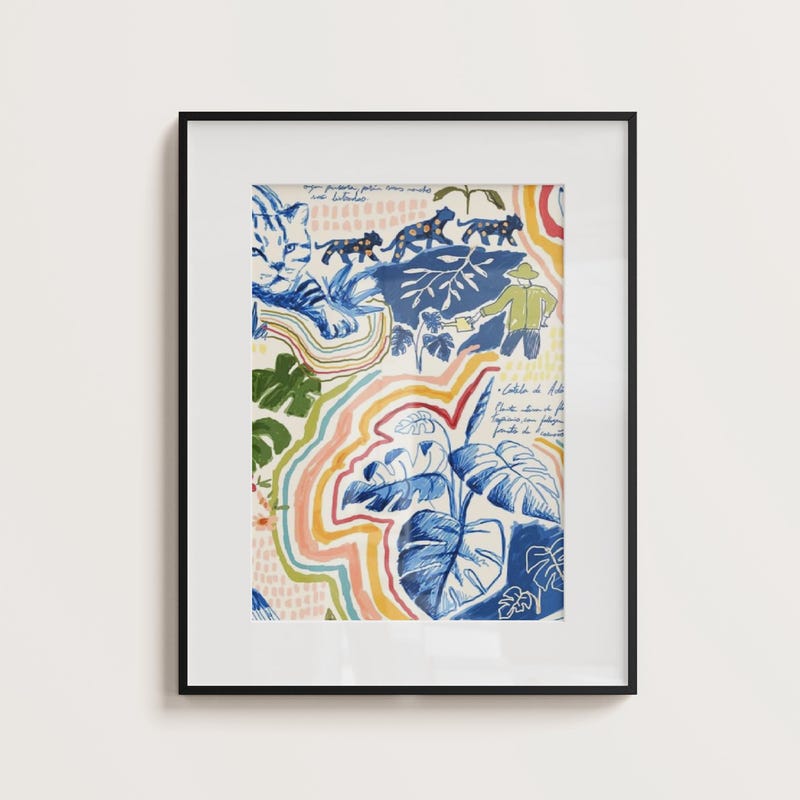 Abstract Jungle Art - Etsy