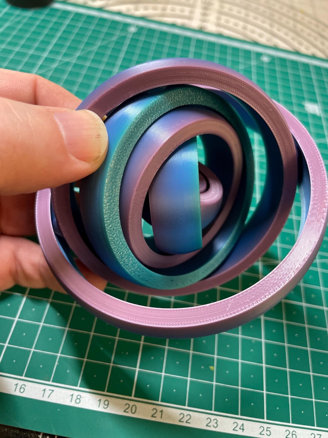 3D Print Stl File Fidget Spinner Gyroscope Sphere Relax Game Toy Gift ...