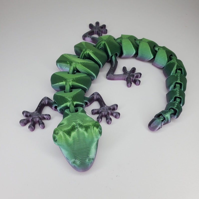 3D Print Stl File Articulated Lizard Dragon Fidget Flexi Flexible Toy ...