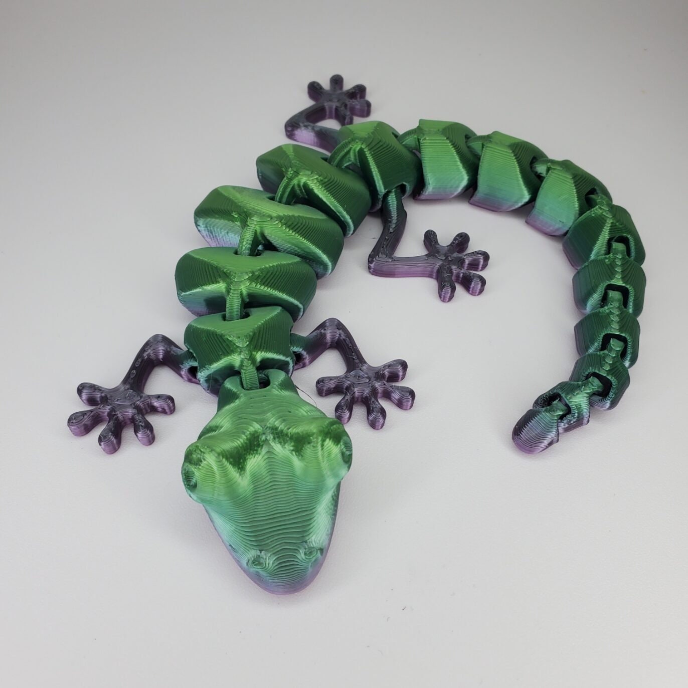 3D Print Stl File Articulated Lizard Dragon Fidget Flexi Flexible Toy ...