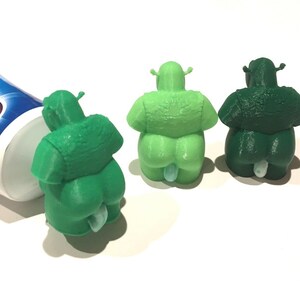3D Print Stl File Shrek Poop Toothpaste Cap Topper Digital Pooper - Etsy