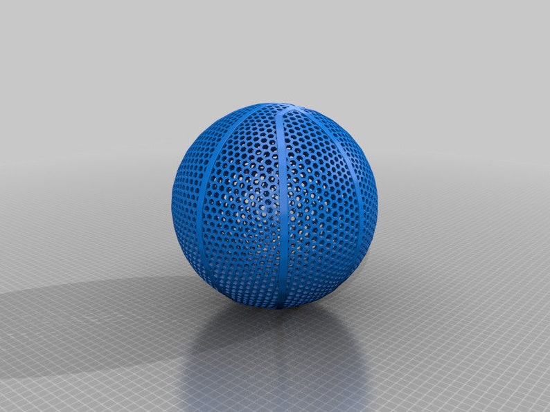 3D Print Stl File Airless Wilson GEN 1 Basketball Basketball Ball No ...