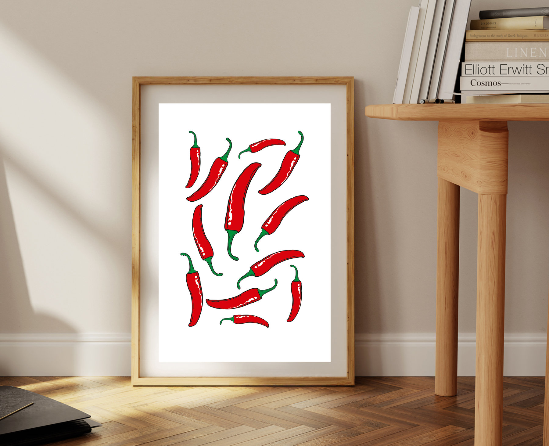 Chili Print Chili Poster Retro Wall Art Kitchen Wall Prints Aesthetic ...