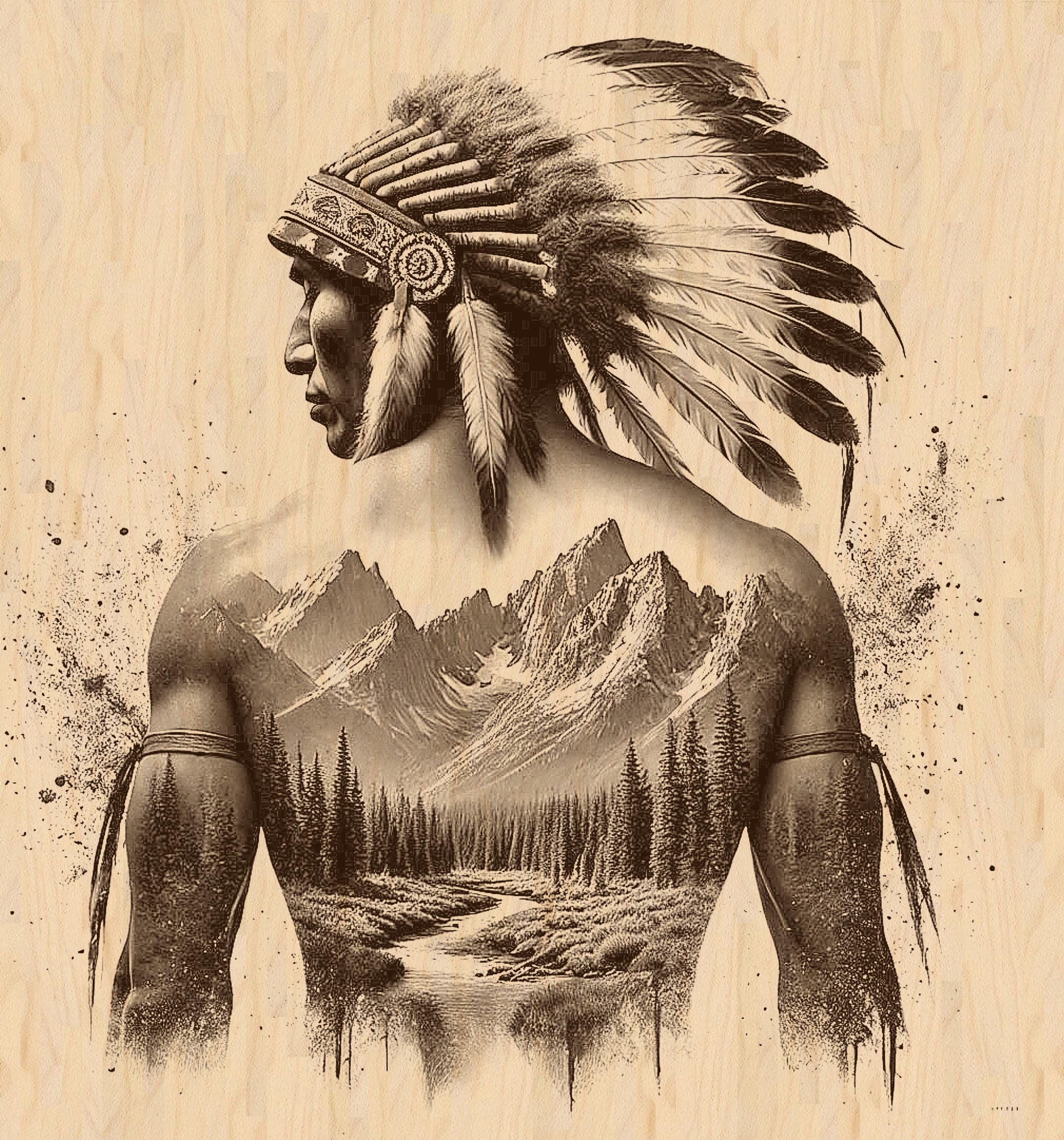 Native American Pattern Laser Engrave Files | Png Svg Dxf Ai (digital ...