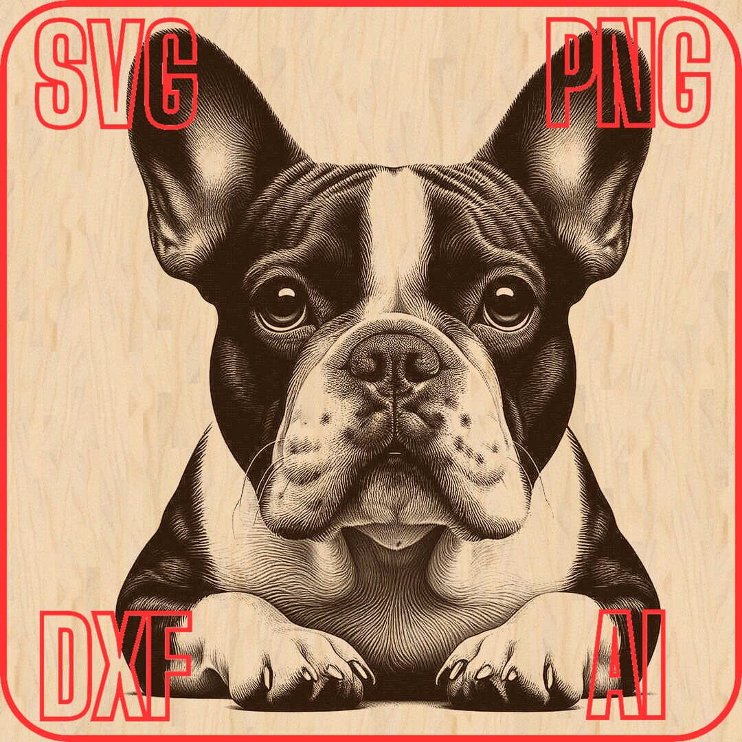 French Bulldog Laser Engrave File (svg, Png, Dxf, Ai - Digital Download ...
