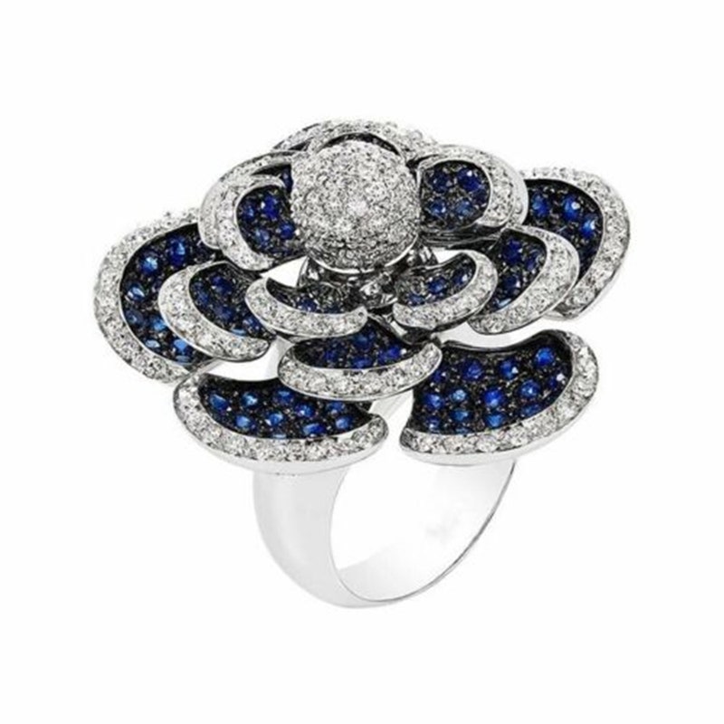 Floral Cocktail Ring - Etsy